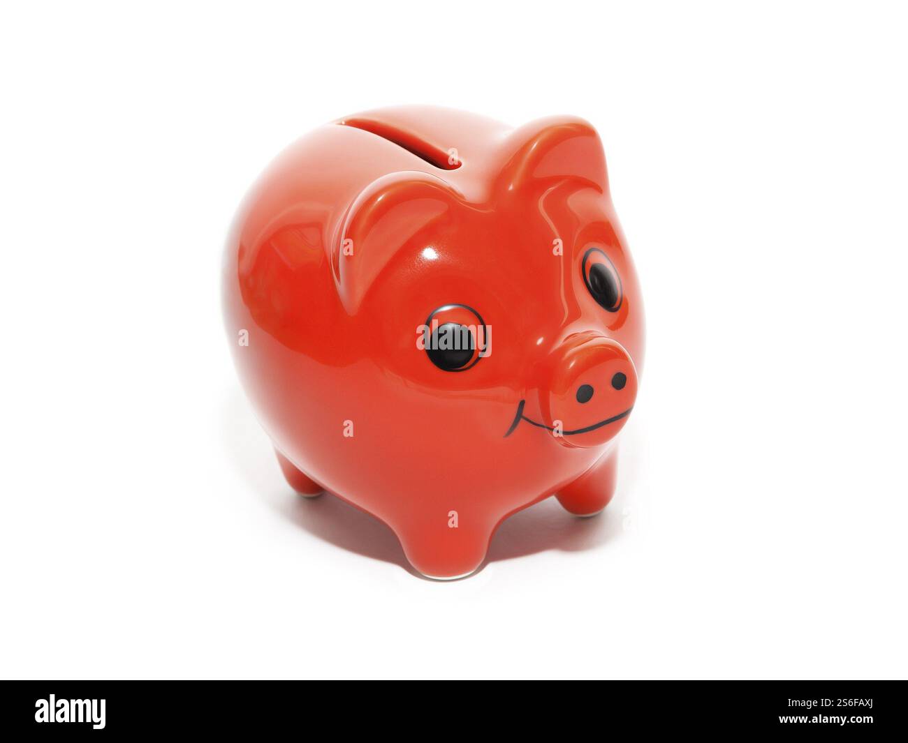 An image of a sweet red money pig Stock Photo - Alamy
