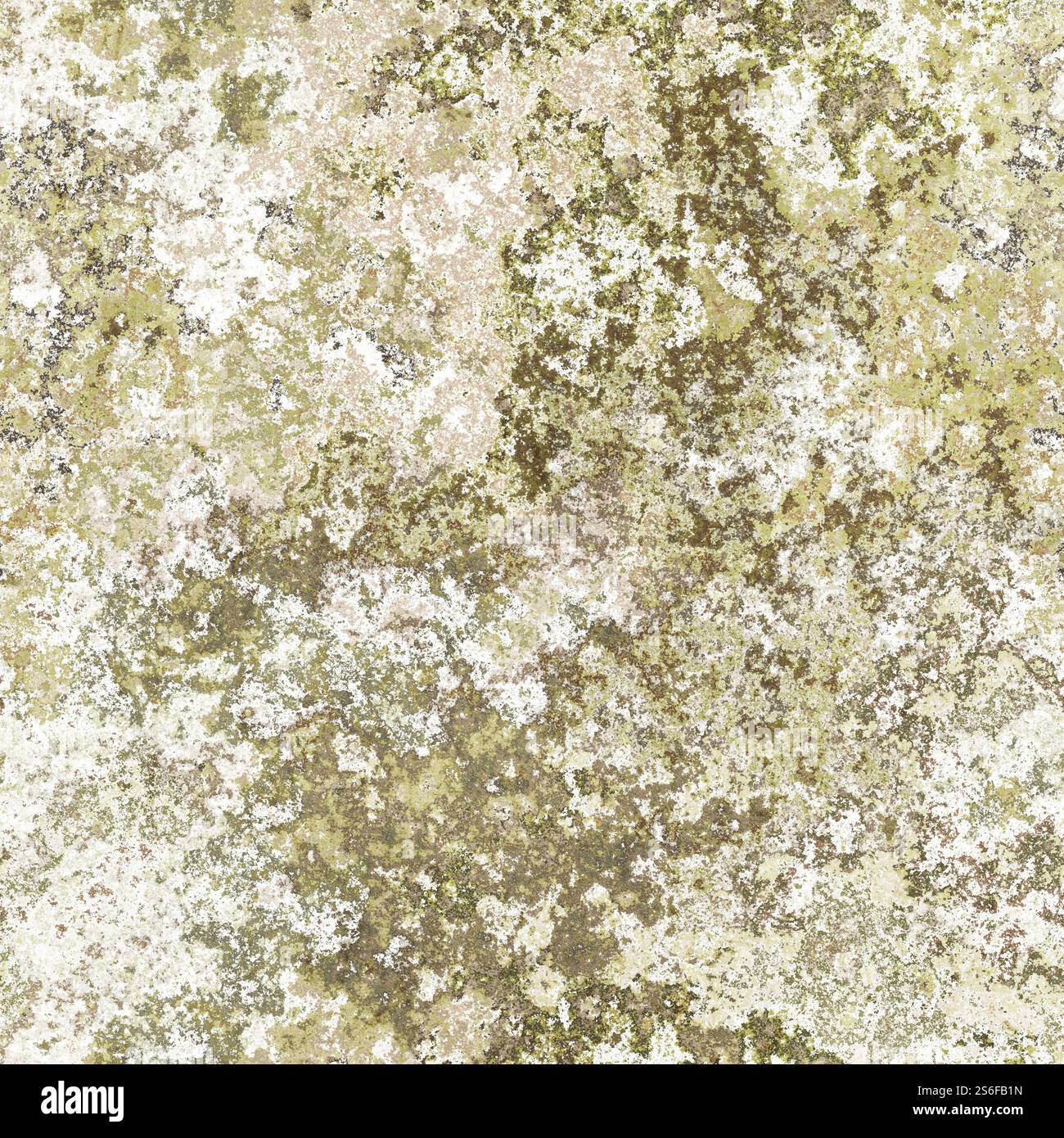 2d illustration of a seamless lichen background Stock Photo - Alamy