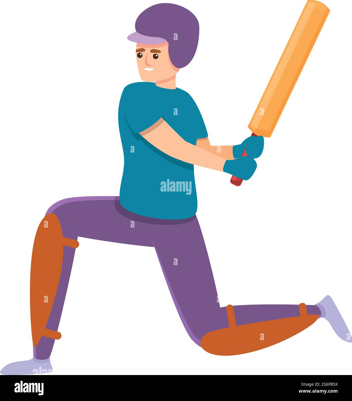 Cricket bat hit icon. Cartoon of cricket bat hit vector icon for web ...