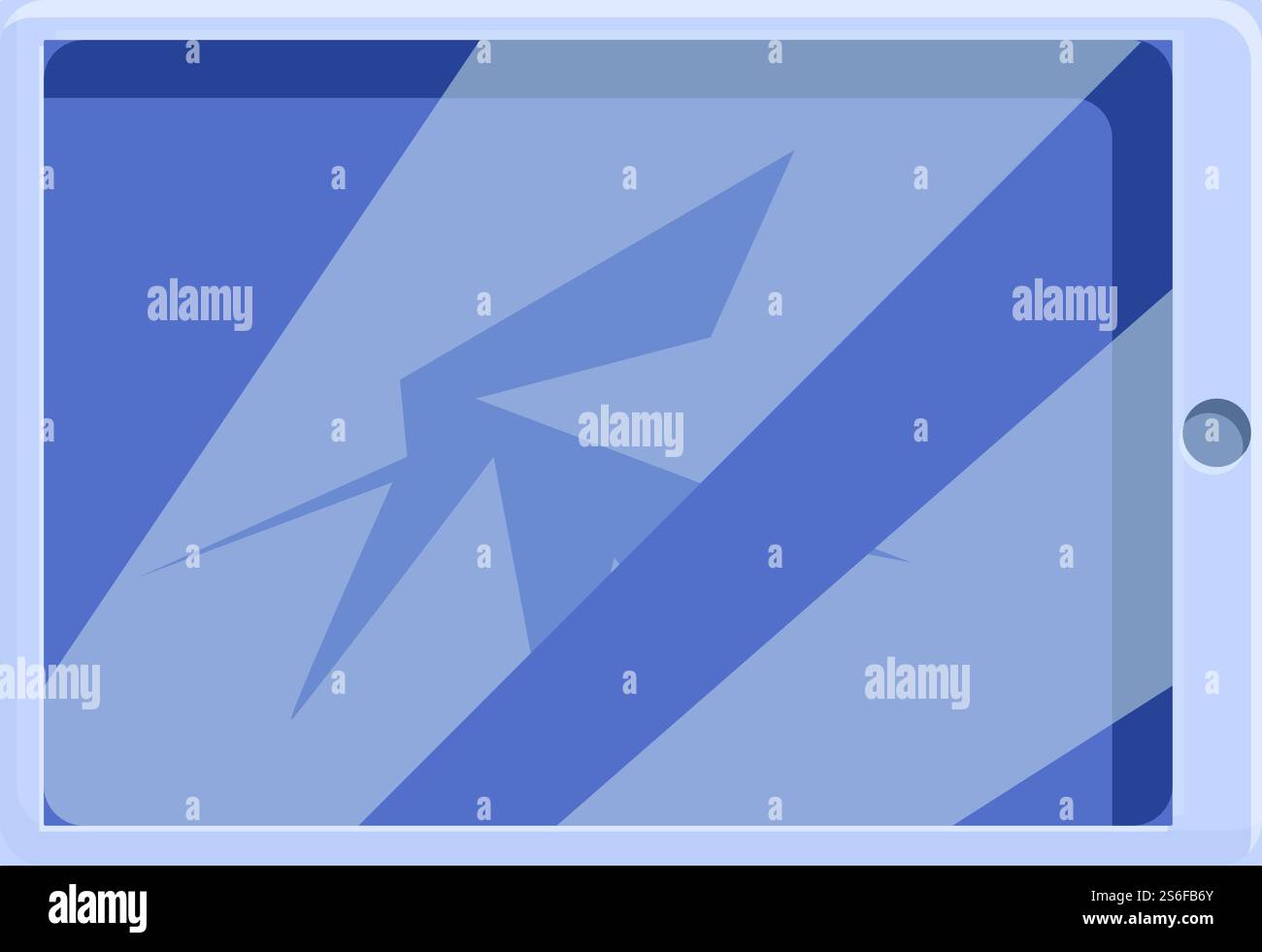 Broken tablet icon. Cartoon of broken tablet vector icon for web design ...