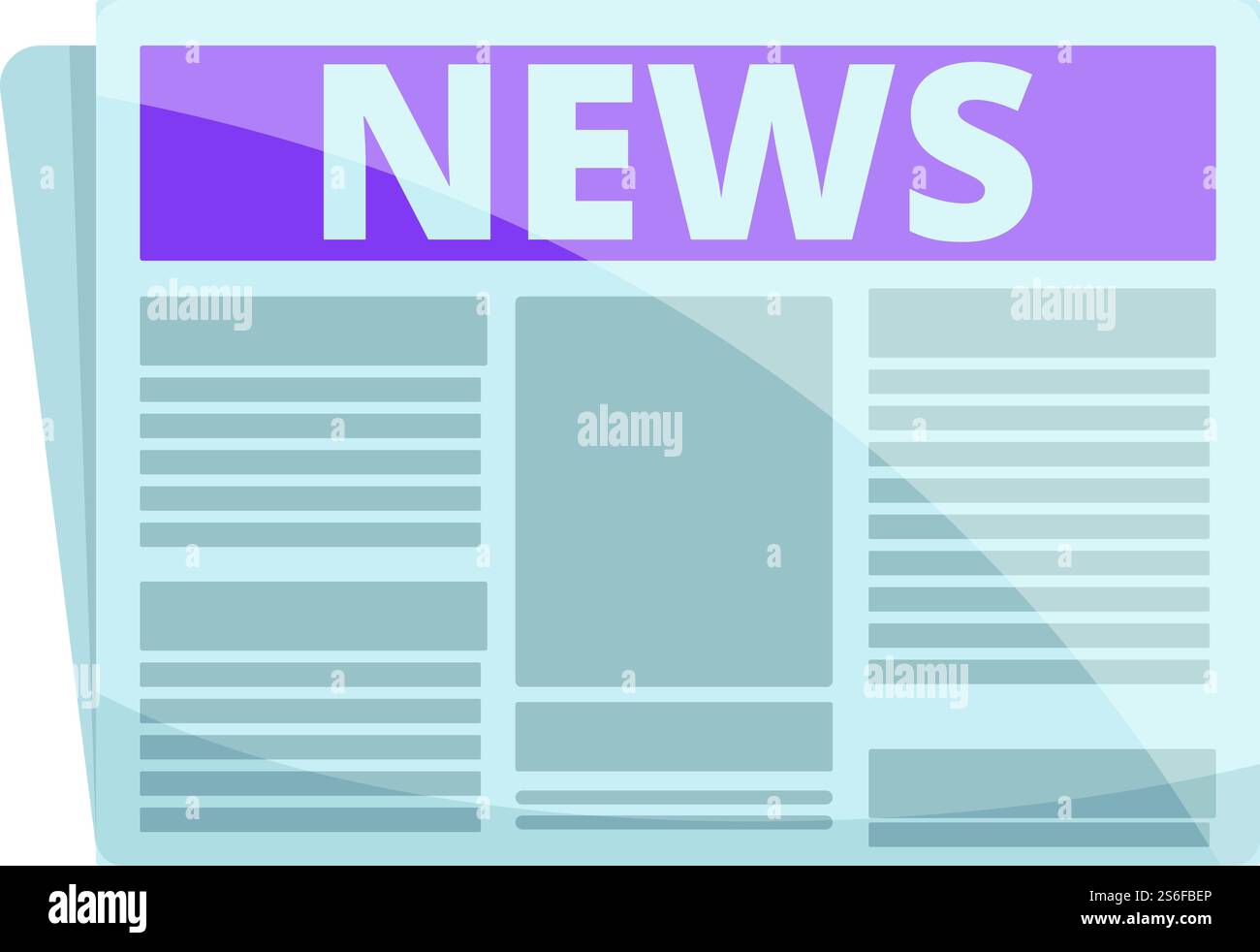 Information newspaper icon. Cartoon of information newspaper vector ...