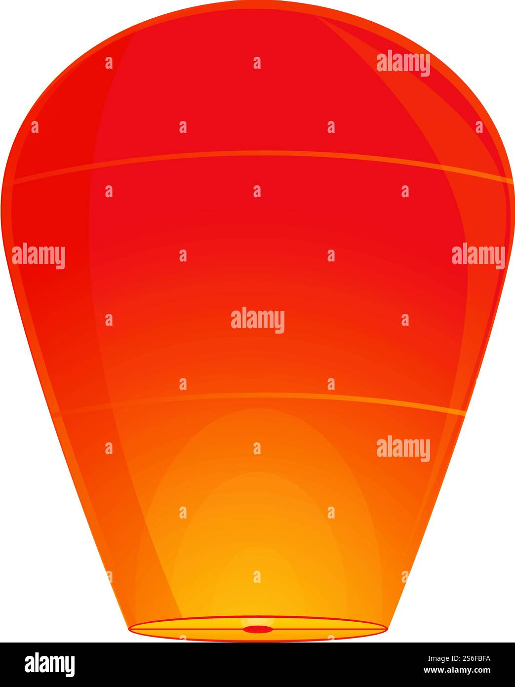 Attraction floating lantern icon. Cartoon of attraction floating ...