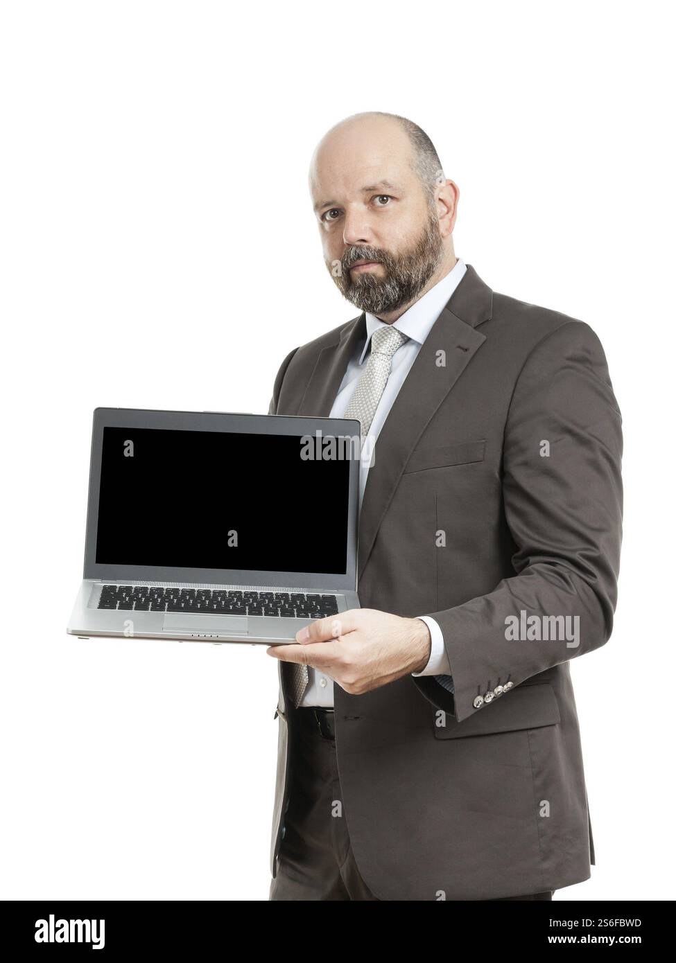 A handsome business man and his notebook Stock Photo - Alamy