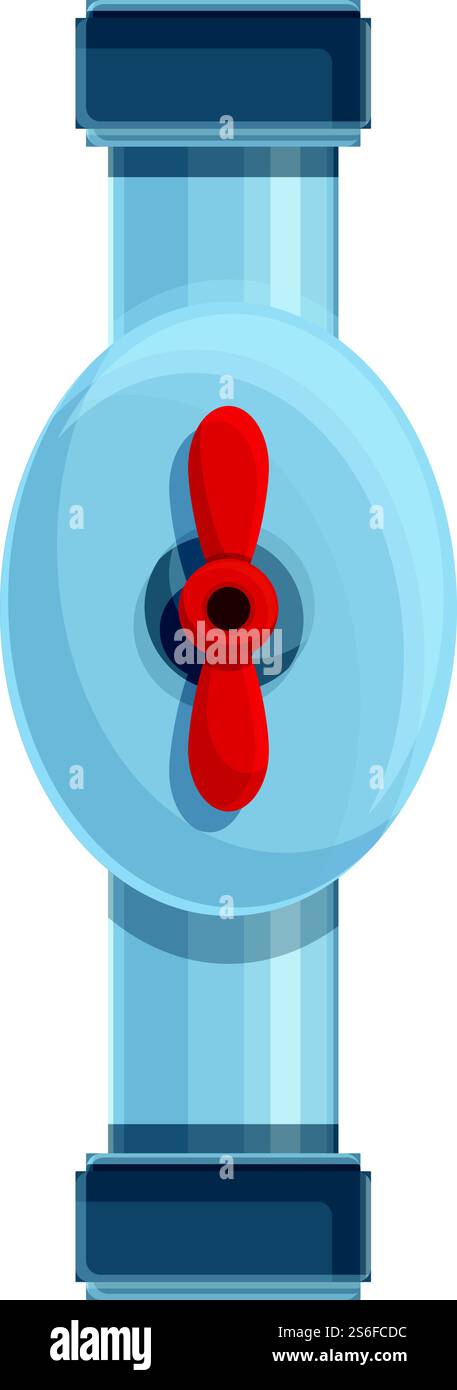 Valve pipe icon. Cartoon of valve pipe vector icon for web design ...