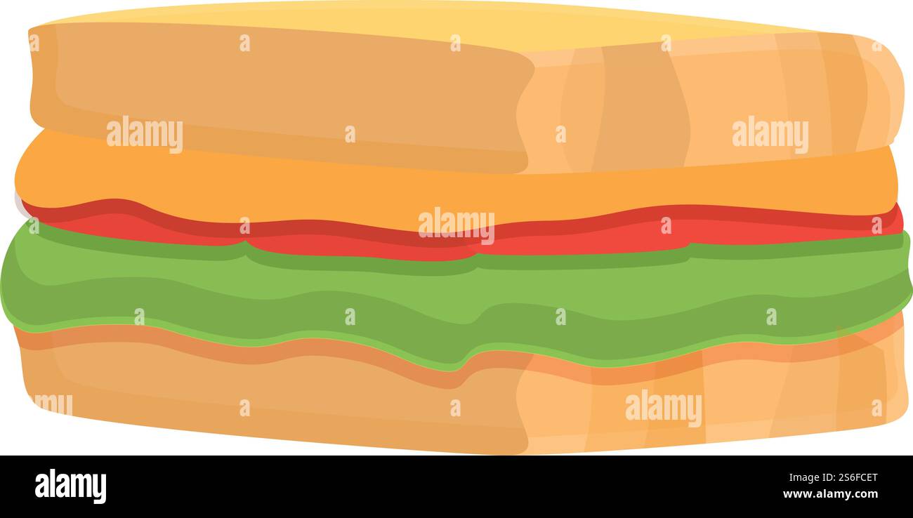 Sandwich icon. Cartoon of sandwich vector icon for web design isolated ...