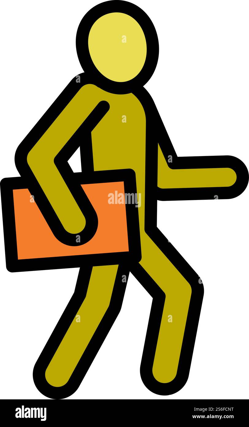 Postman icon. Outline postman vector icon for web design isolated on ...