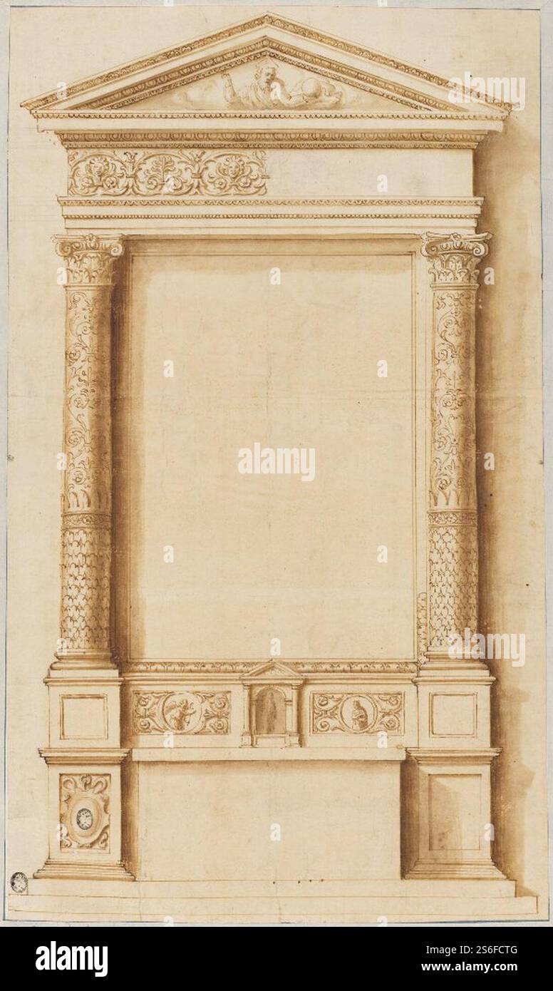 Giulio Romano - Altar Aedicula Stock Photo - Alamy