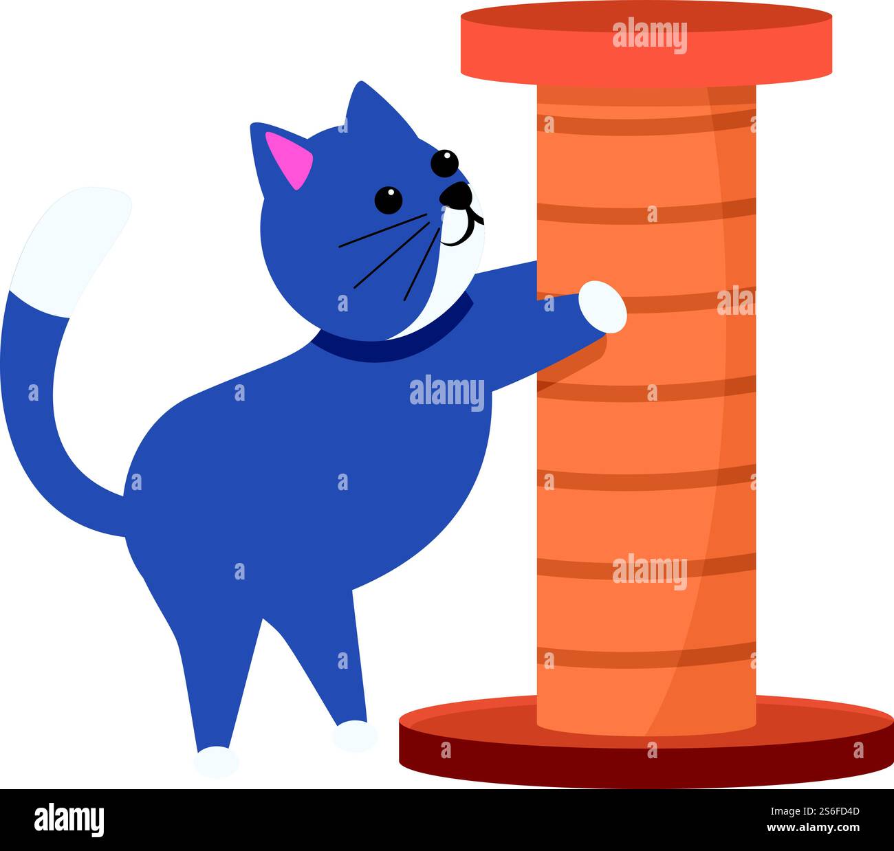 Cat play stand icon. Cartoon of cat play stand vector icon for web ...