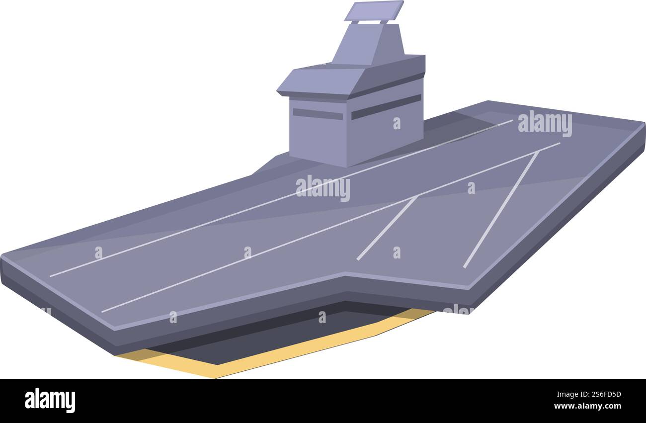 Aircraft carrier aviation icon. Cartoon of aircraft carrier aviation ...
