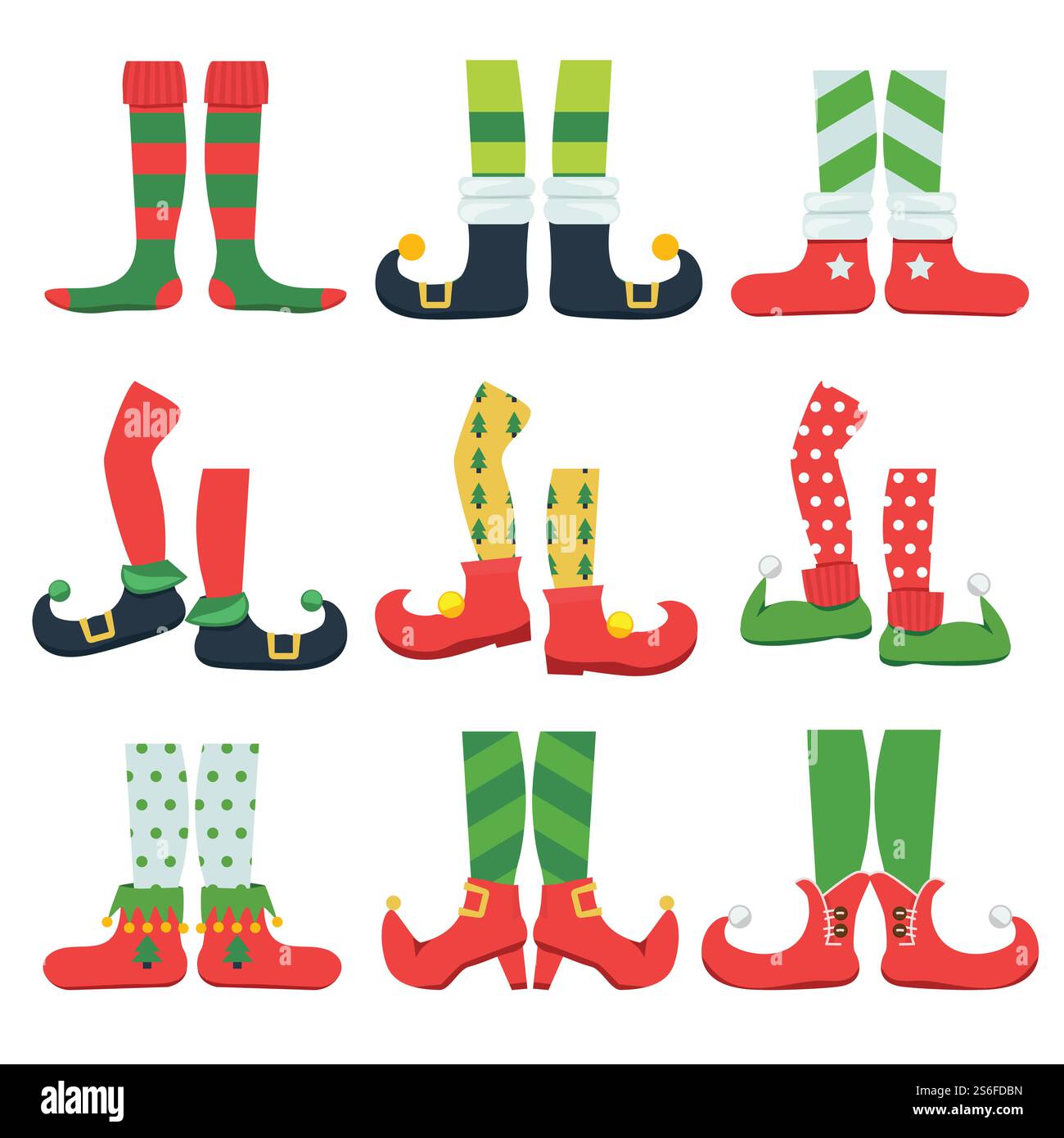 Santa legs Stock Vector Images - Alamy