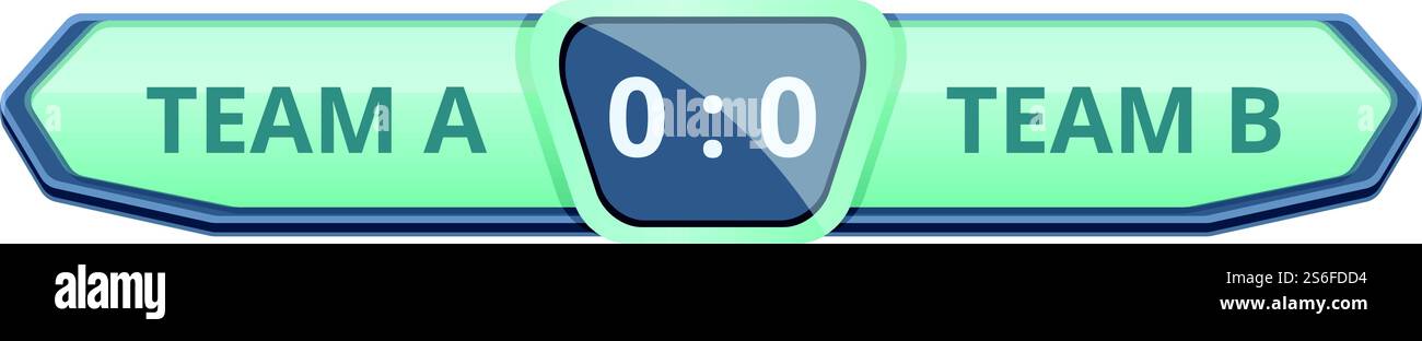 Soccer scoreboard icon. Cartoon of soccer scoreboard vector icon for ...