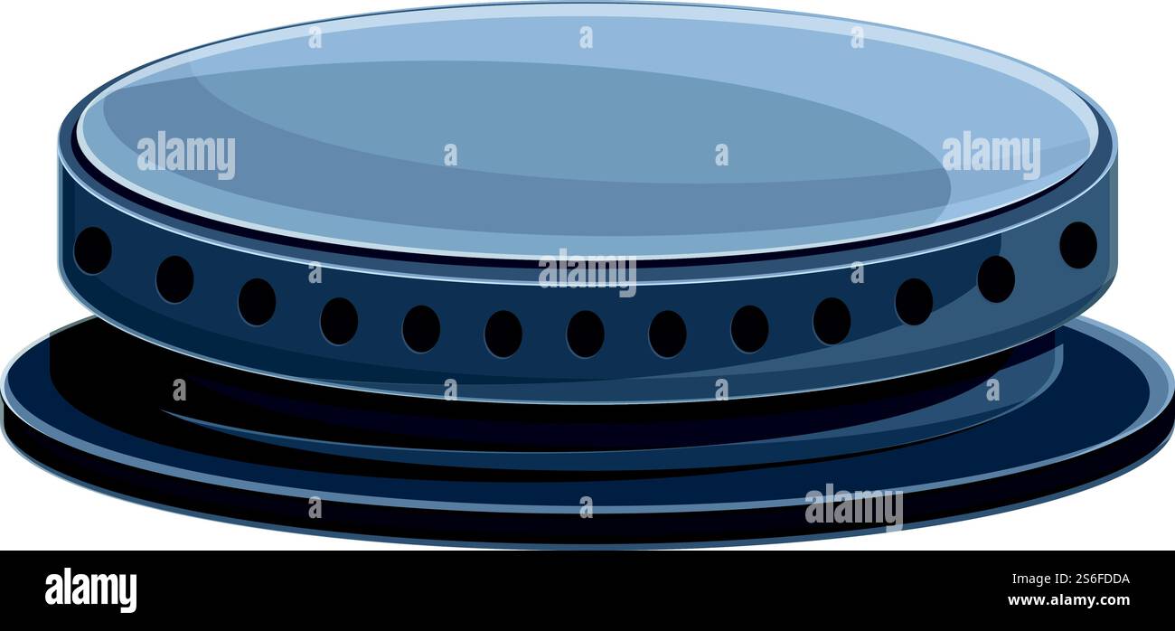 Burning gas stove ring icon. Cartoon of burning gas stove ring vector ...