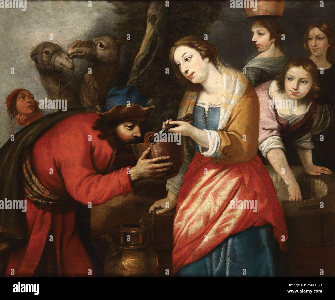 Giuseppe Badaracco, Rebecca al pozzo Stock Photo - Alamy