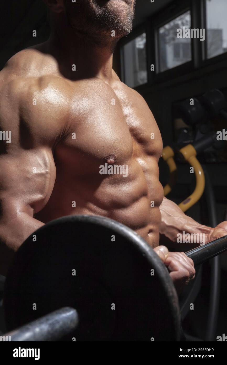 An image of a strong male bodybuilder Stock Photo - Alamy