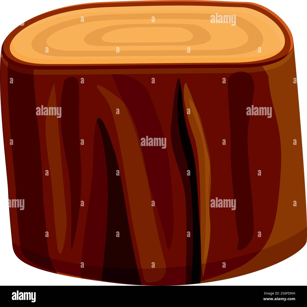 Young tree trunk icon. Cartoon of young tree trunk vector icon for web ...