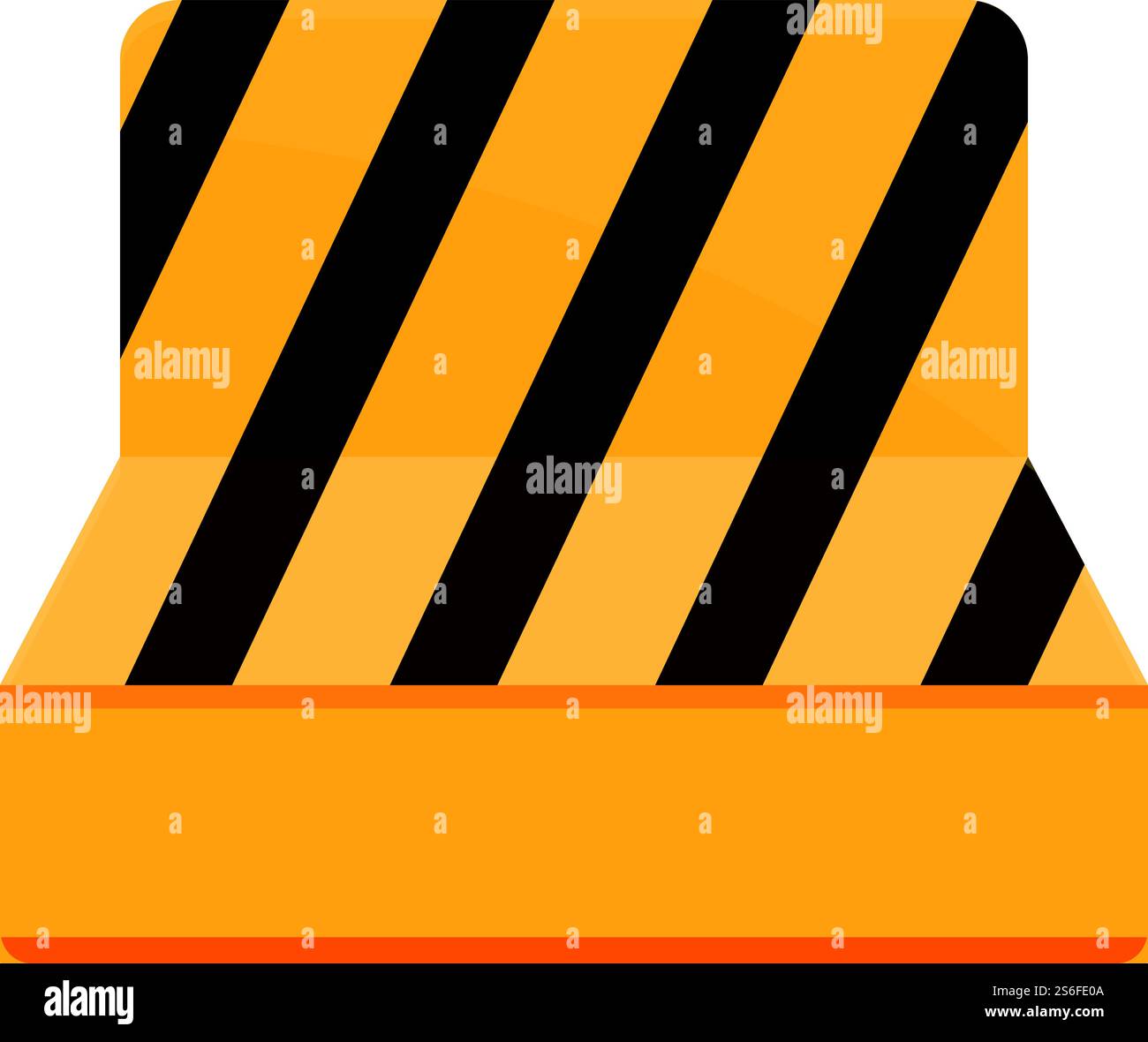 Road block barrier icon. Cartoon of road block barrier vector icon for ...