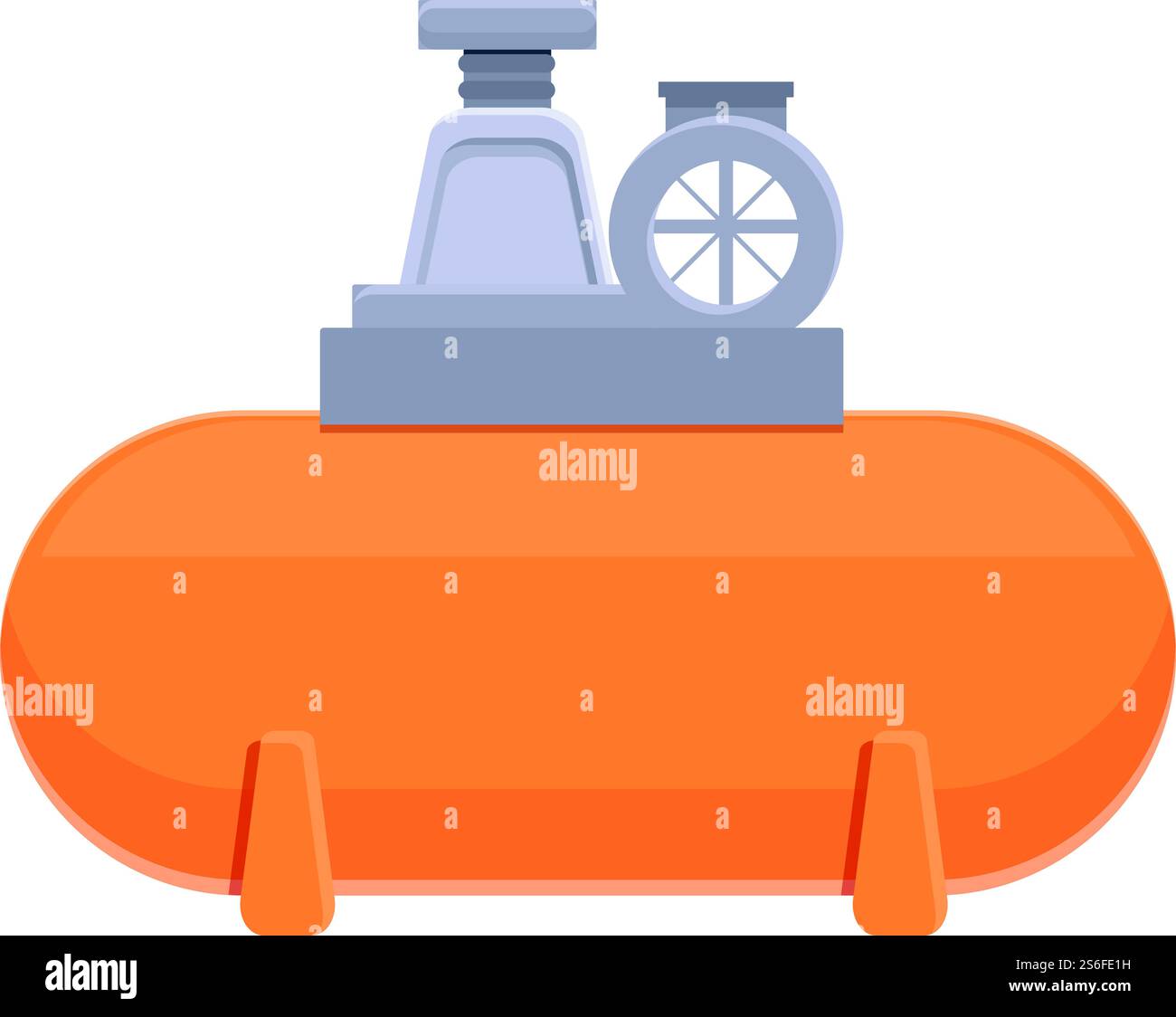 Pressure compressor icon. Cartoon of pressure compressor vector icon ...