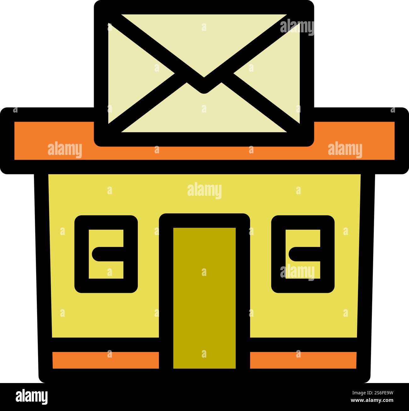 Post Building Icon Outline Post Building Vector Icon For Web Design