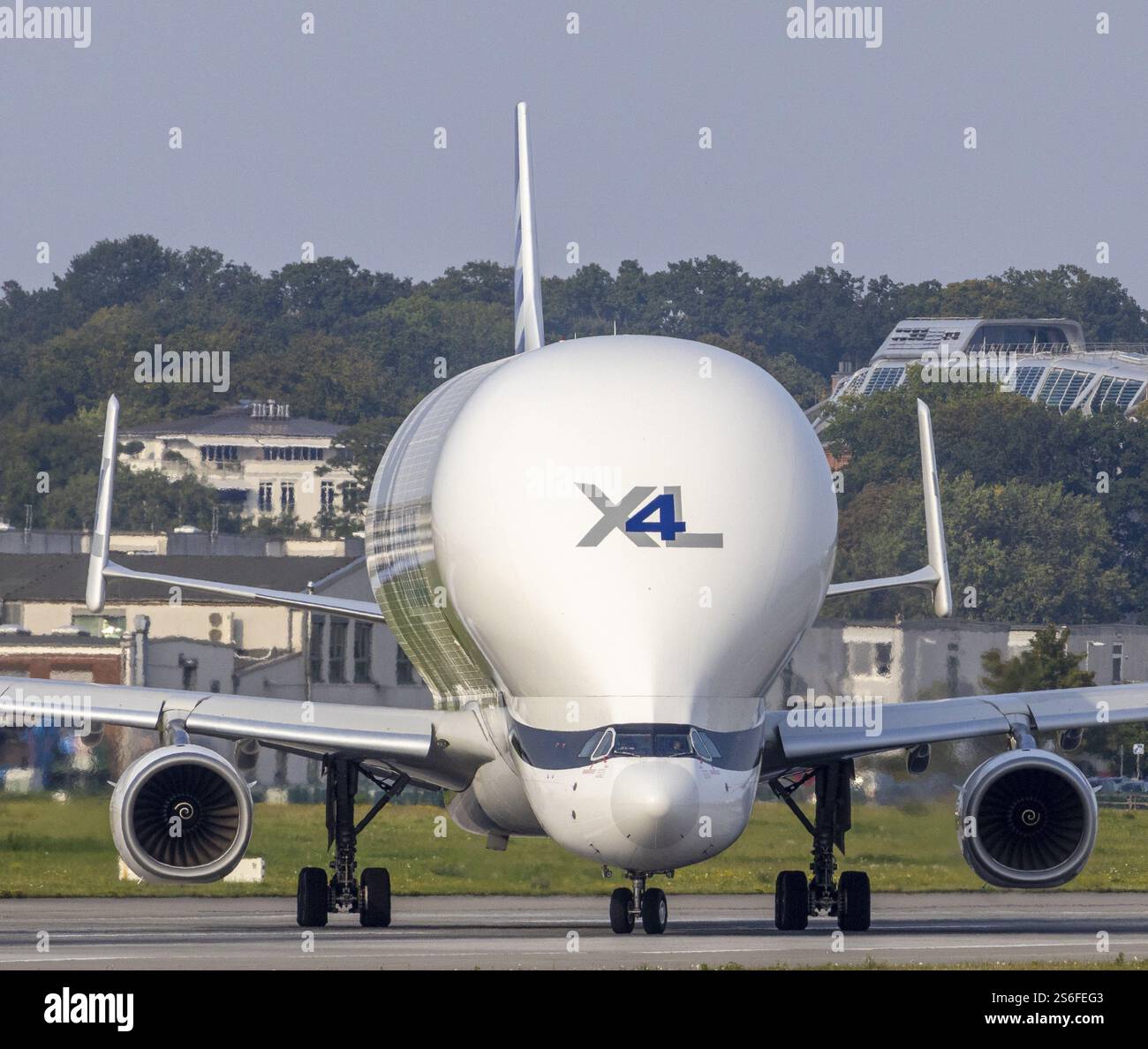 Airbus Beluga A300-600ST XL at the Airbus plant in Hamburg Finkenwerder ...