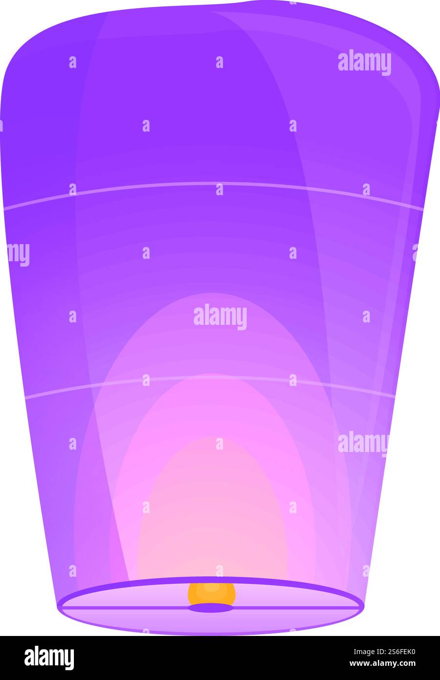Sky floating lantern icon. Cartoon of sky floating lantern vector icon ...