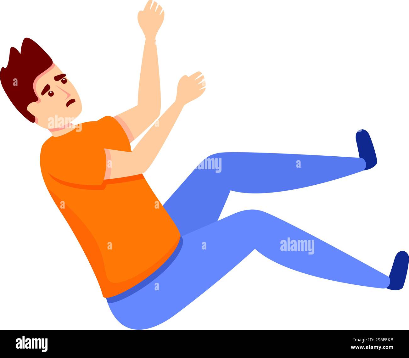 Careless risk man icon. Cartoon of careless risk man vector icon for ...