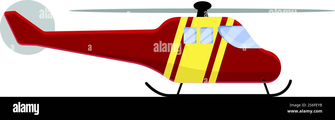 Air rescue helicopter icon. Cartoon of air rescue helicopter vector ...