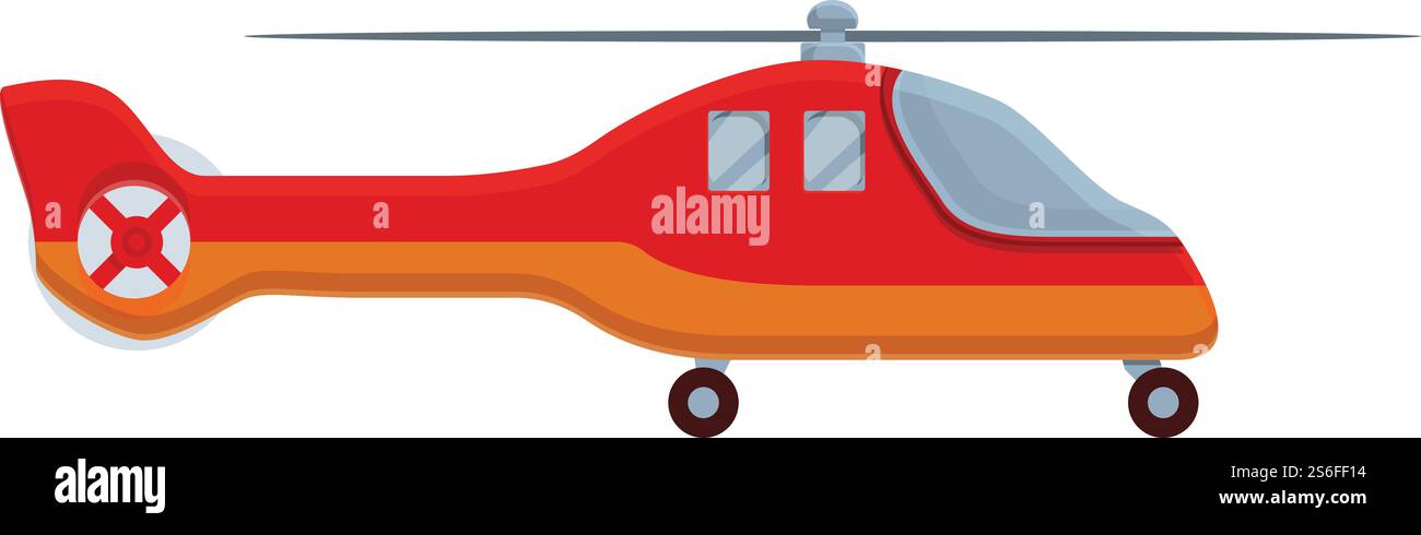 Aerospace rescue helicopter icon. Cartoon of aerospace rescue ...