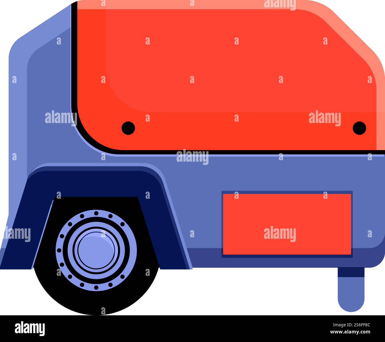 Trailer compressor icon. Cartoon of trailer compressor vector icon for ...