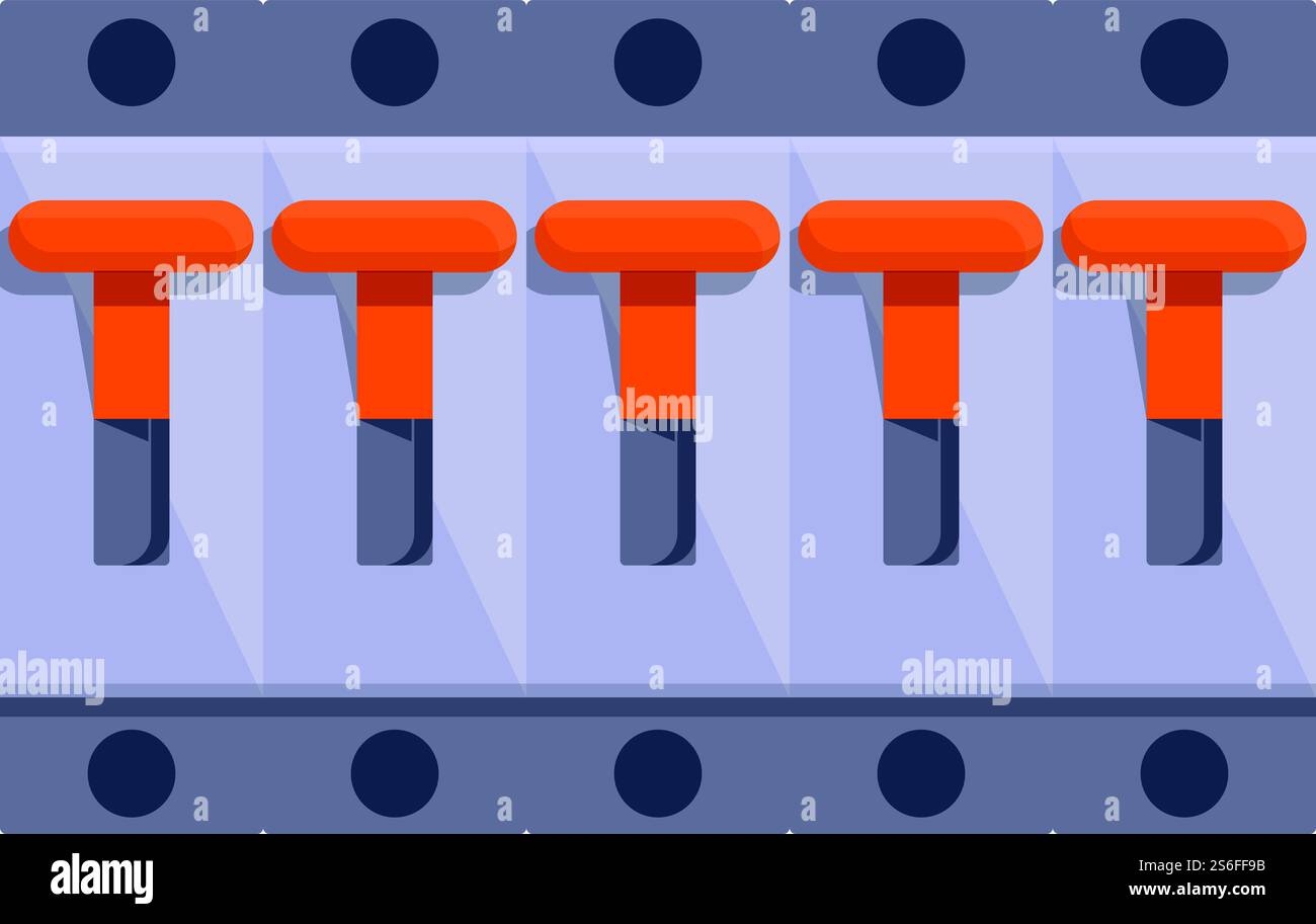 Cable breaker switch icon. Cartoon of cable breaker switch vector icon ...
