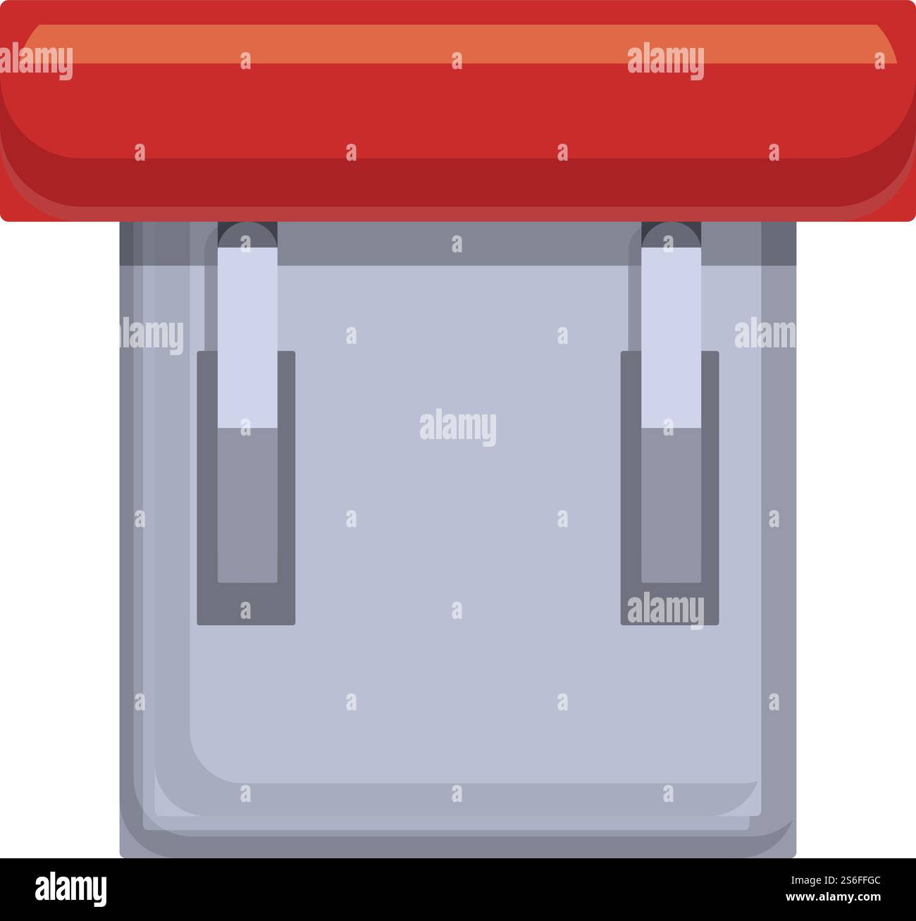 Red breaker switch icon. Cartoon of red breaker switch vector icon for ...