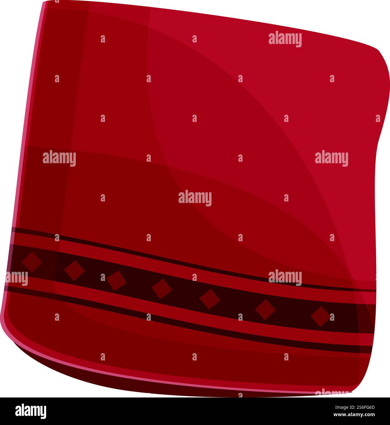 Red handkerchief icon. Cartoon of red handkerchief vector icon for web ...