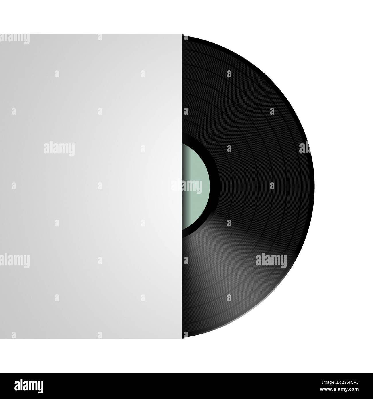 2d illustration of a typical vinyl record Stock Photo - Alamy