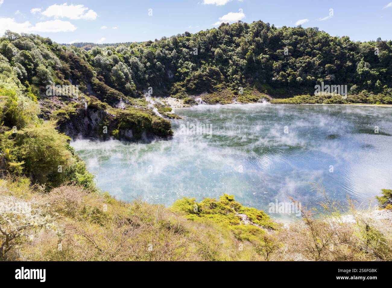 An image of a volcanic lake at waimangu new zealand Stock Photo - Alamy
