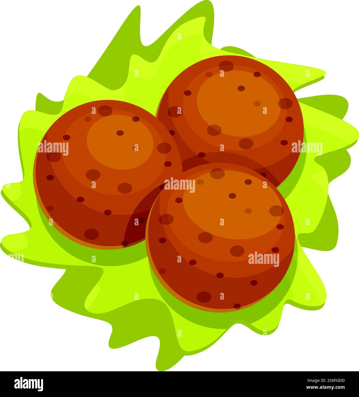 Fast food falafel icon. Cartoon of fast food falafel vector icon for ...