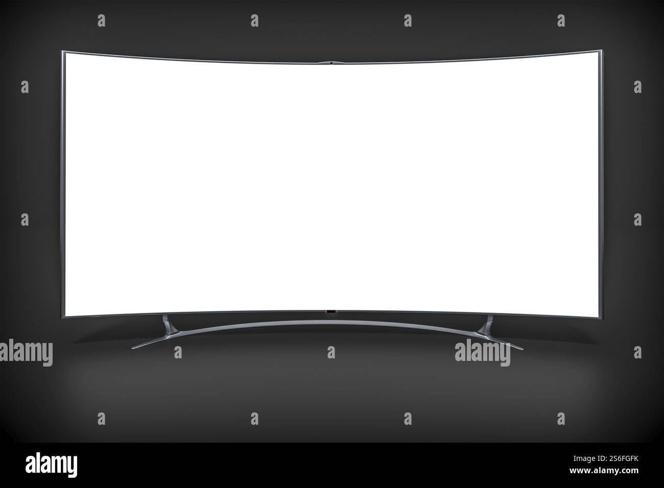 An image of a big curved widescreen television Stock Photo - Alamy