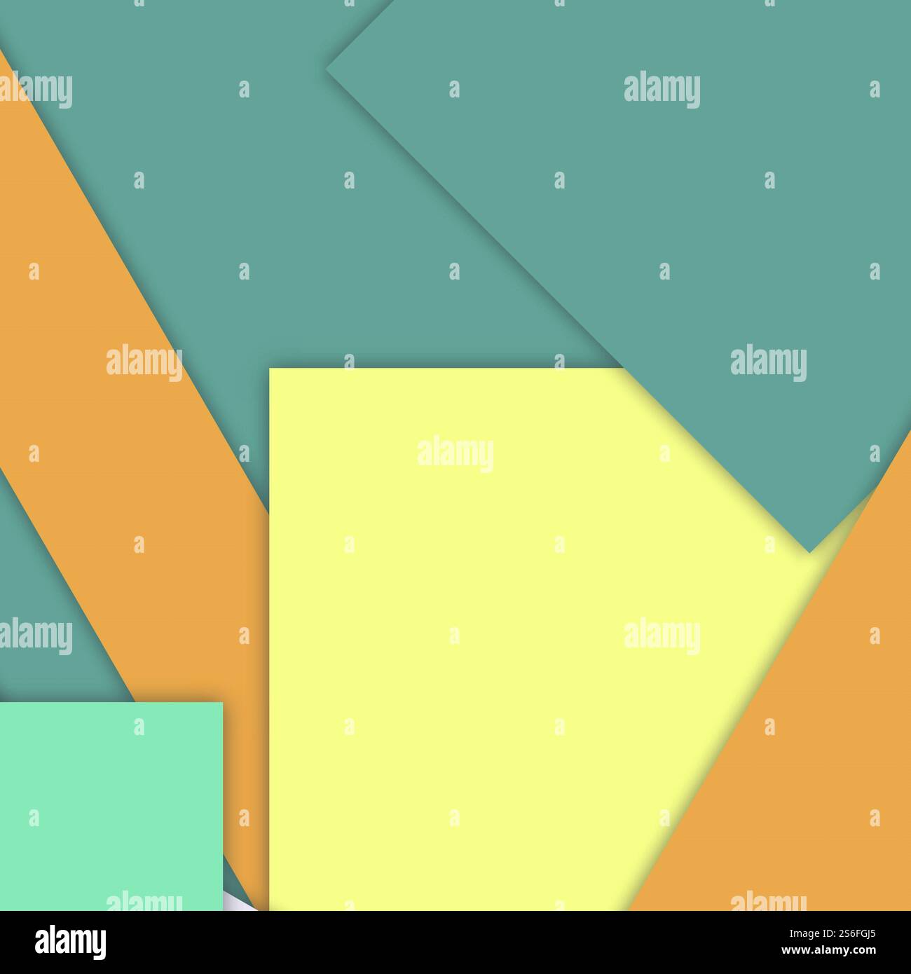 Illustration of a modern layered flat shapes background Stock Photo - Alamy