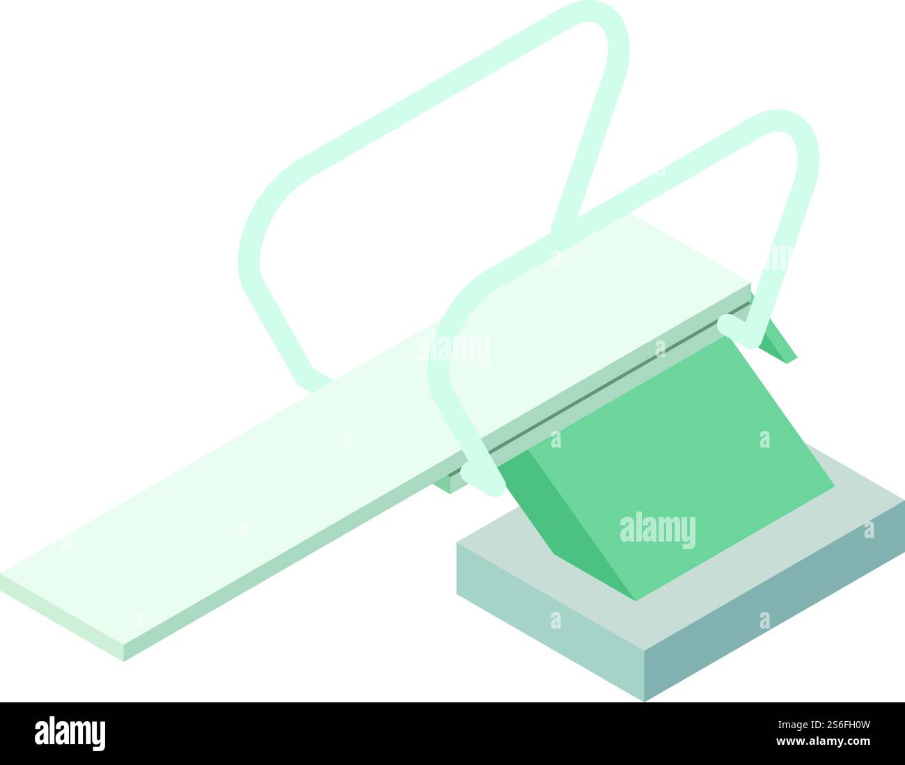 Modern diving board icon. Isometric of modern diving board vector icon ...