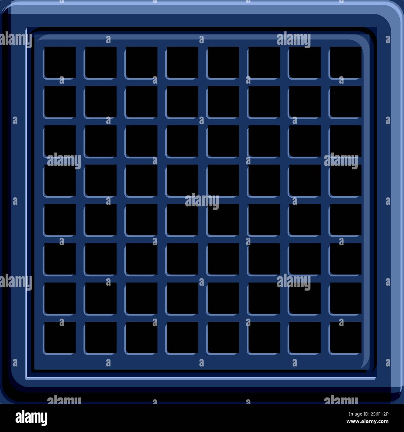 Square manhole icon. Cartoon of square manhole vector icon for web ...