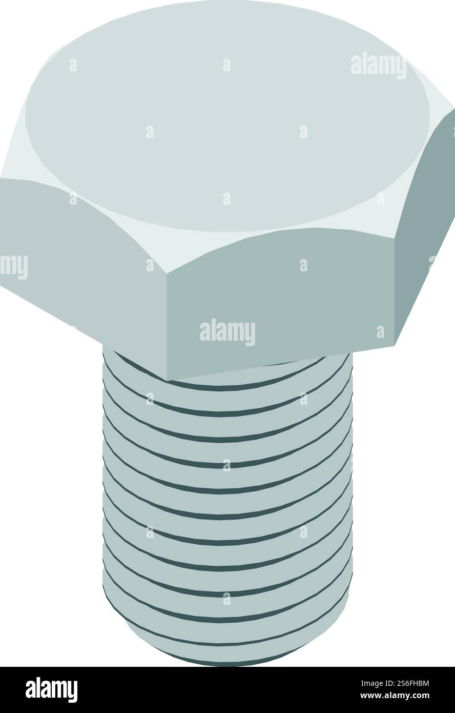 Steel bolt icon. Isometric of steel bolt vector icon for web design ...