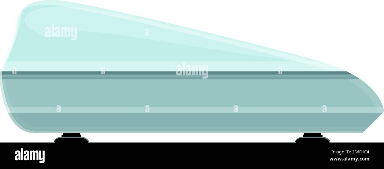 Rack car roof box icon. Cartoon of rack car roof box vector icon for ...