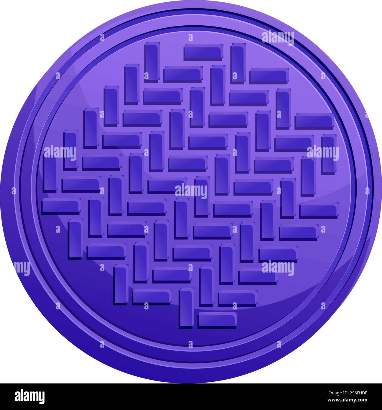 Access manhole icon. Cartoon of access manhole vector icon for web ...