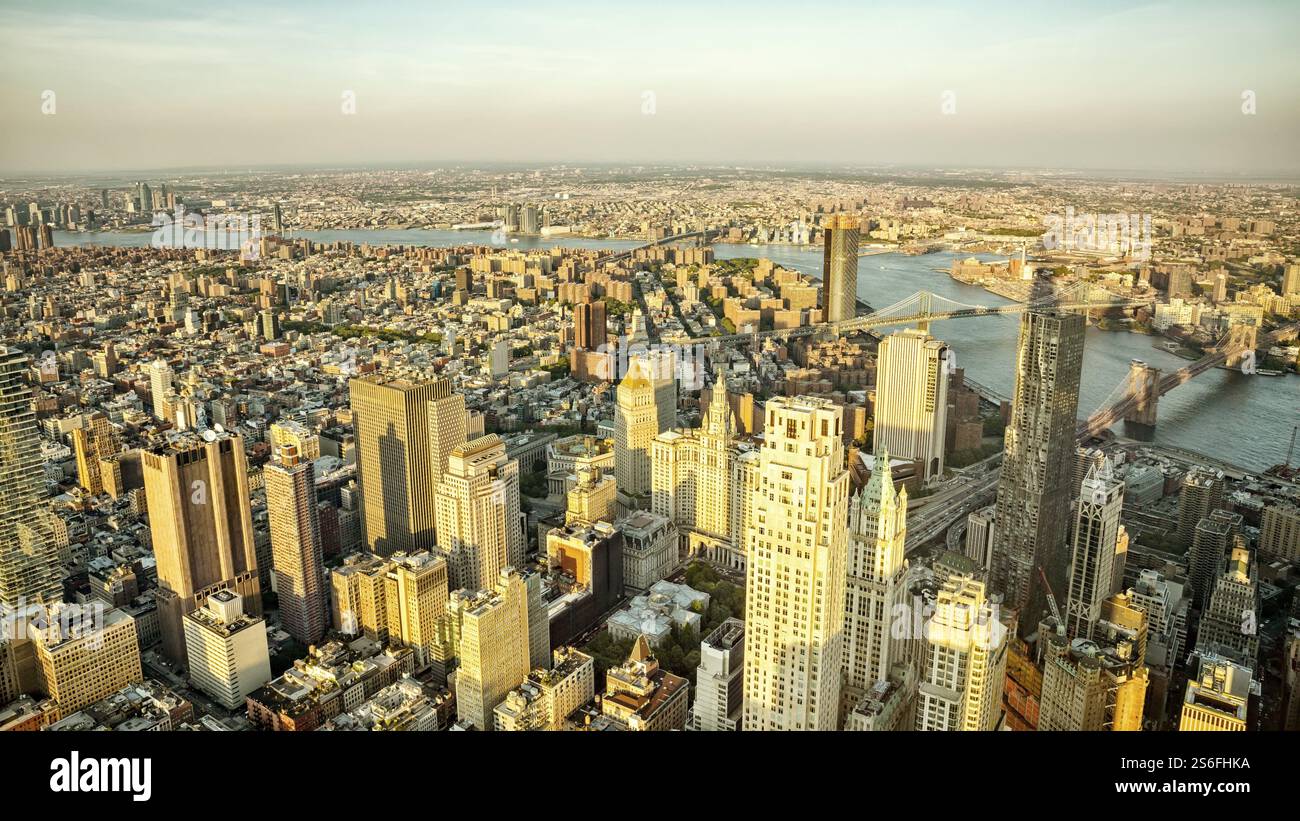 An image of Manhattan New York from above Stock Photo - Alamy
