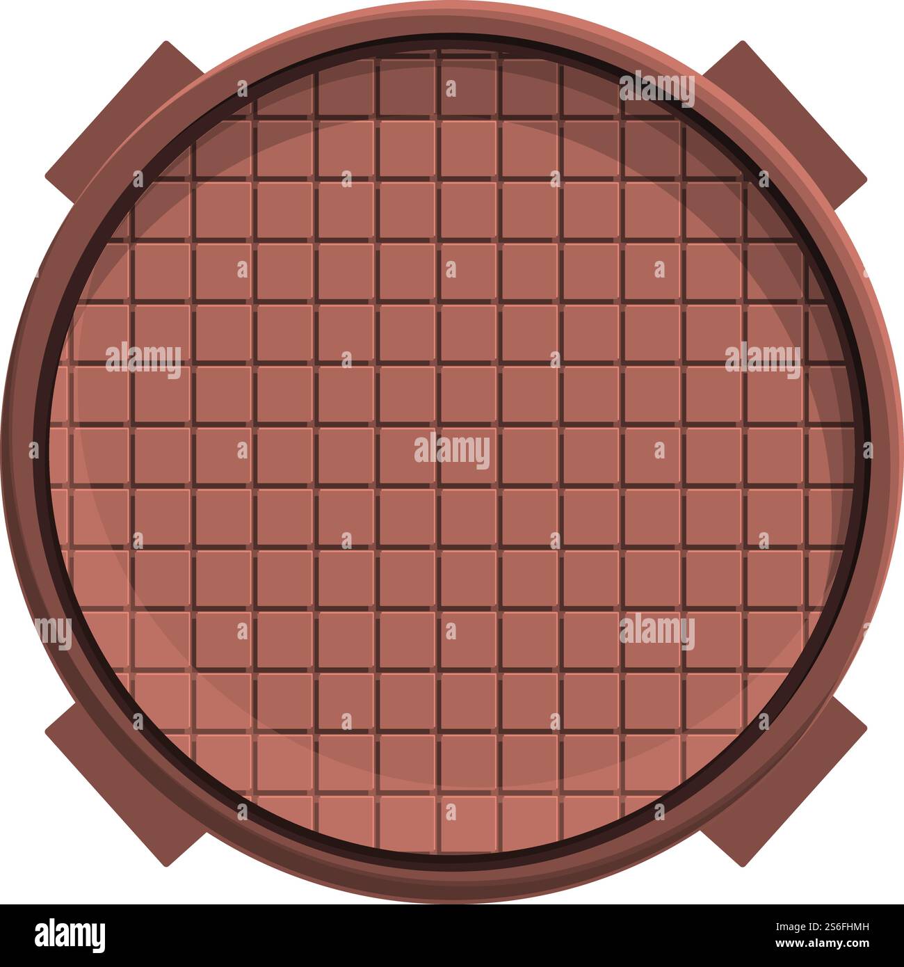 Sewer manhole icon. Cartoon of sewer manhole vector icon for web design ...