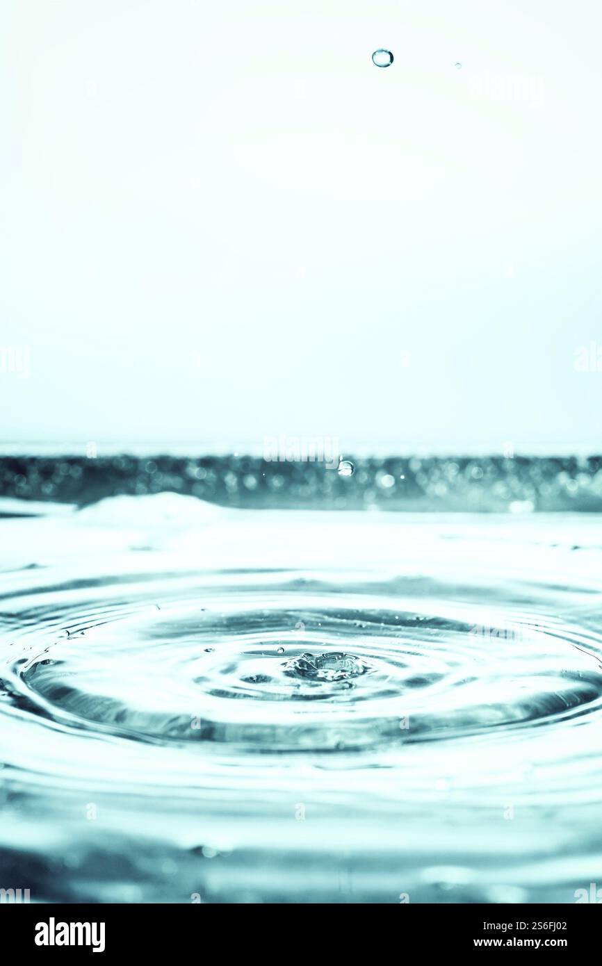 An image of a beautiful water drop background Stock Photo - Alamy