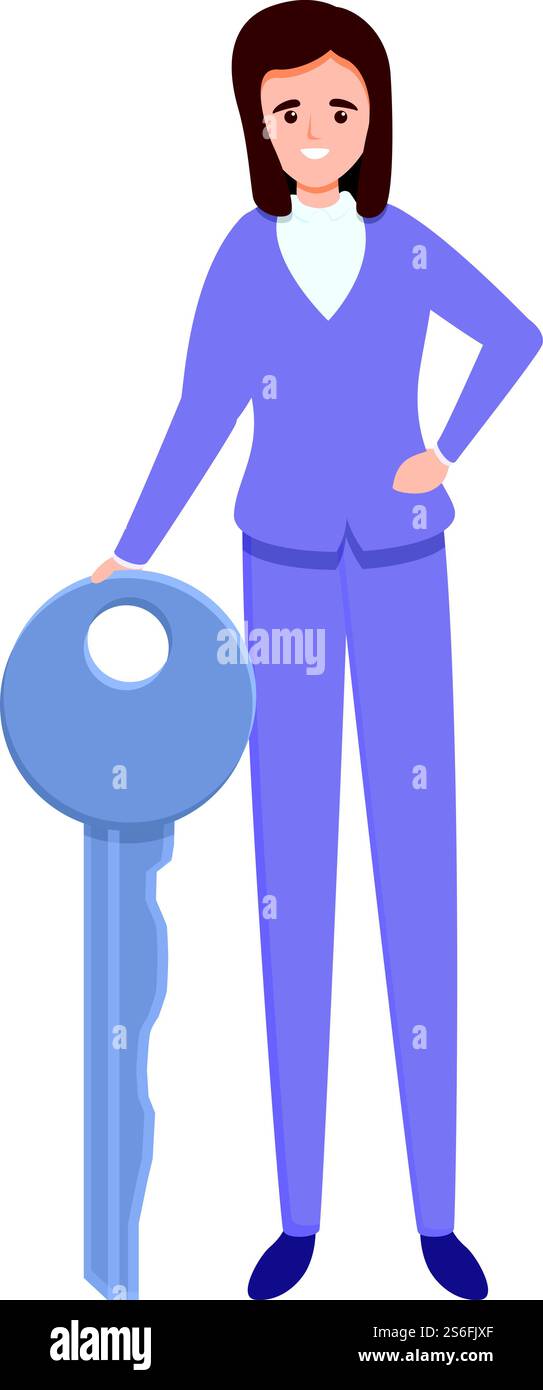 Woman agent icon. Cartoon of woman agent vector icon for web design ...