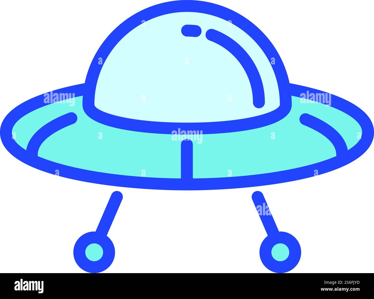 Ufo ship icon. Outline ufo ship vector icon for web design isolated on ...