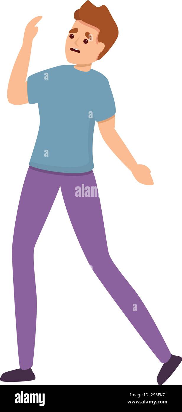 Shocked student icon. Cartoon of shocked student vector icon for web ...