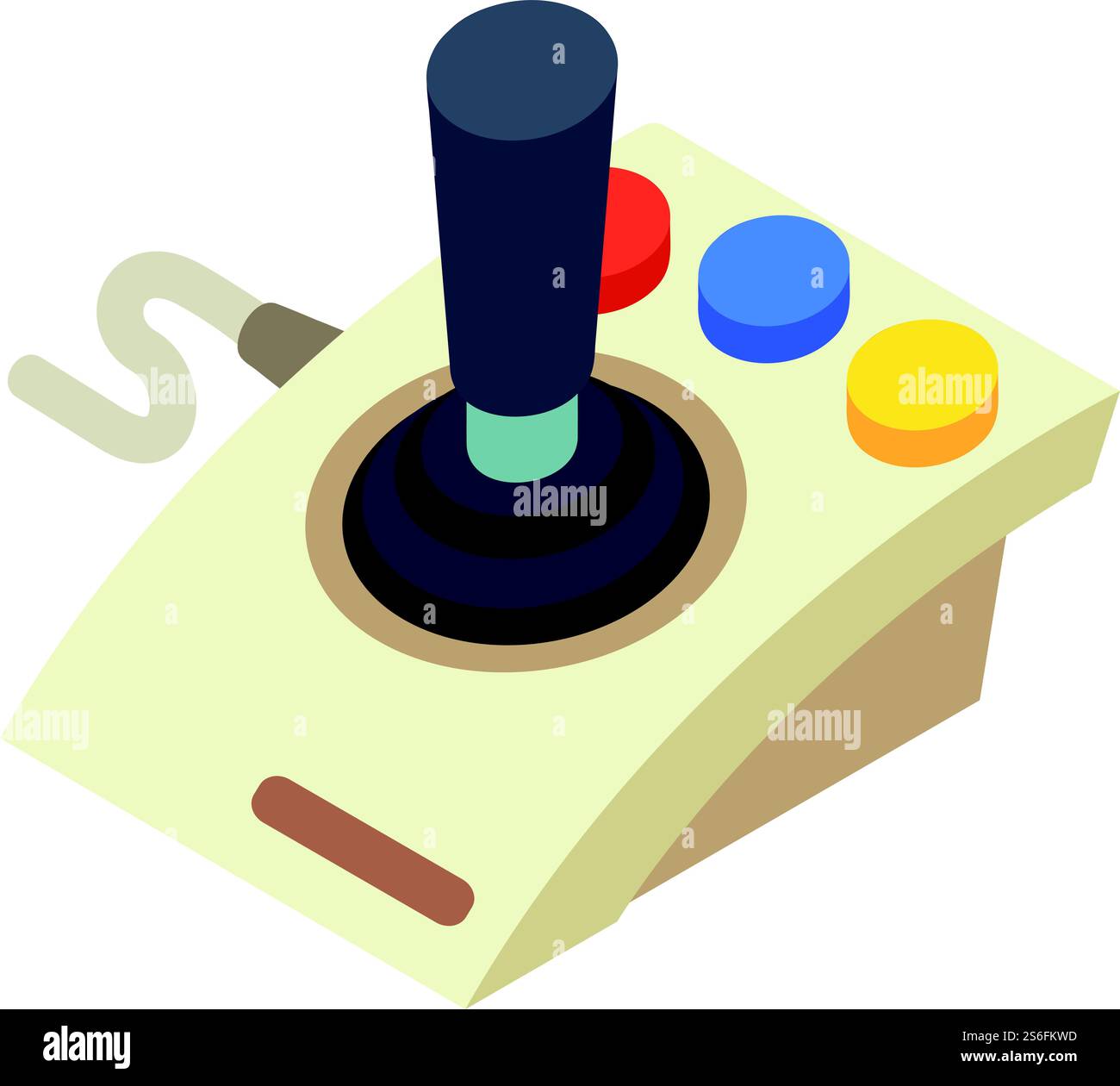 Joystick controller icon. Isometric of joystick controller vector icon ...