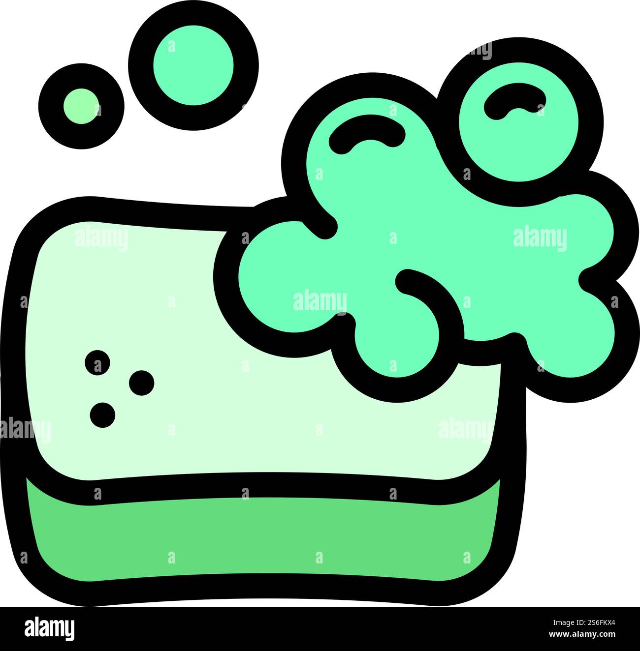 Cleaner sponge icon. Outline cleaner sponge vector icon for web design ...