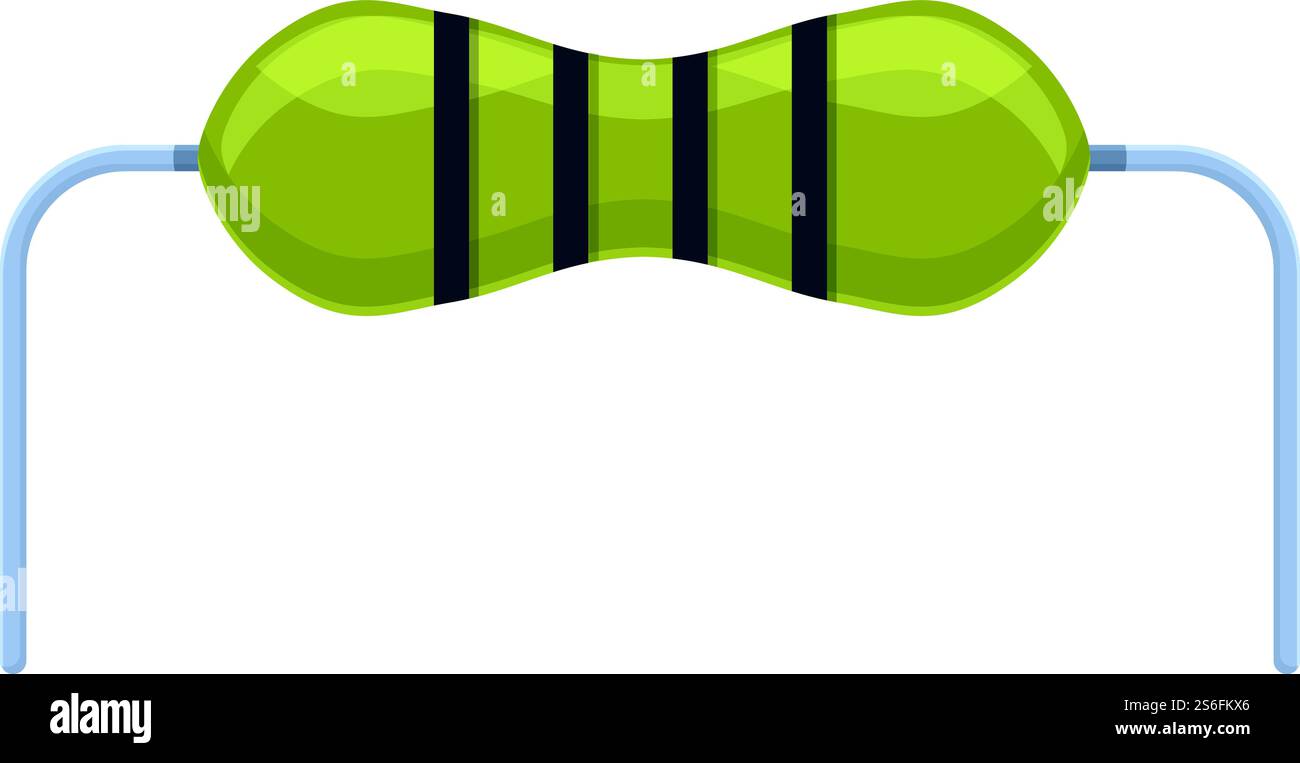 Static resistor icon. Cartoon of static resistor vector icon for web ...